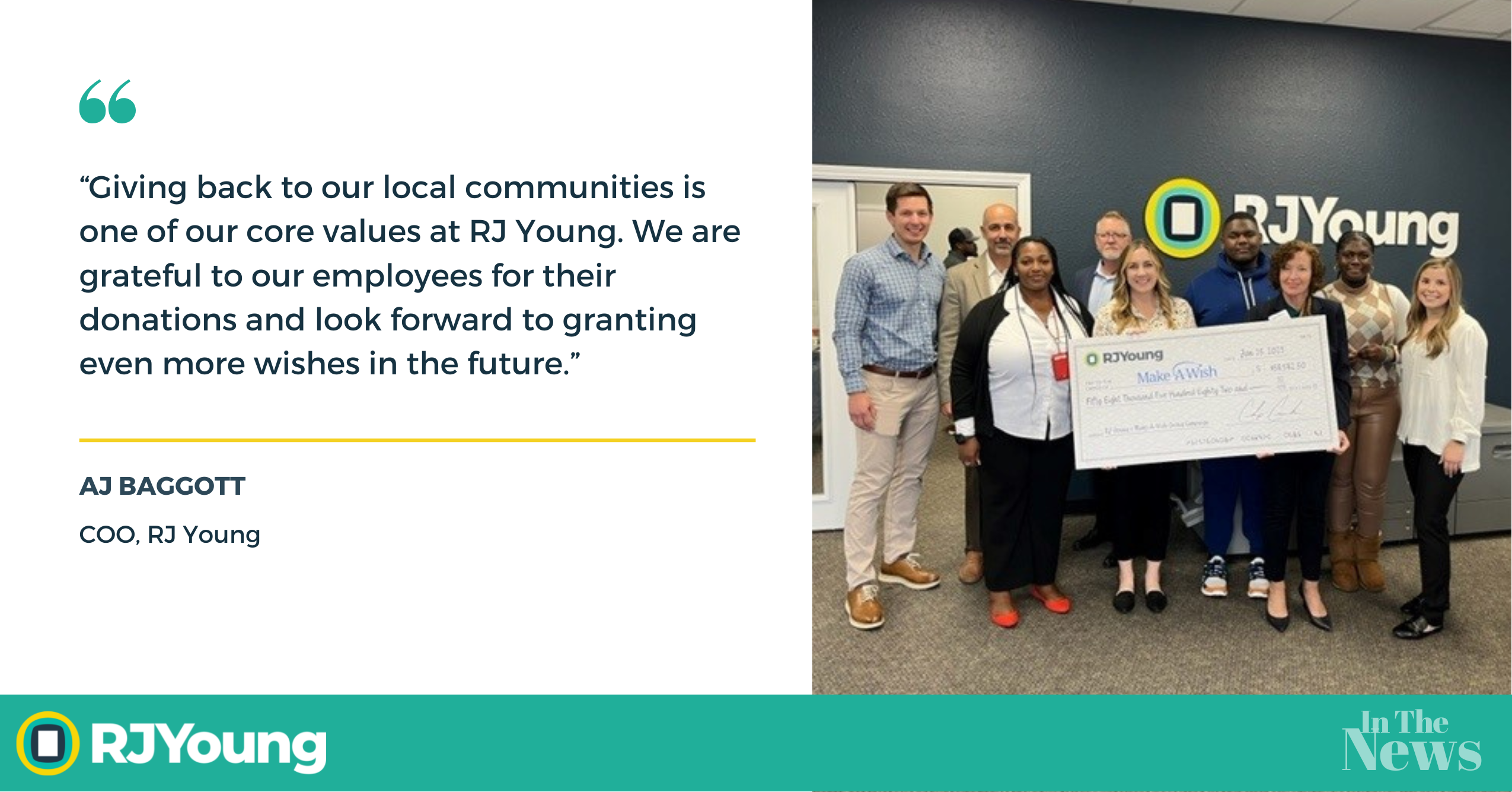 The Cannata Report - RJ Young Makes Donations to Make-A-Wish America Chapters Across the Southeast